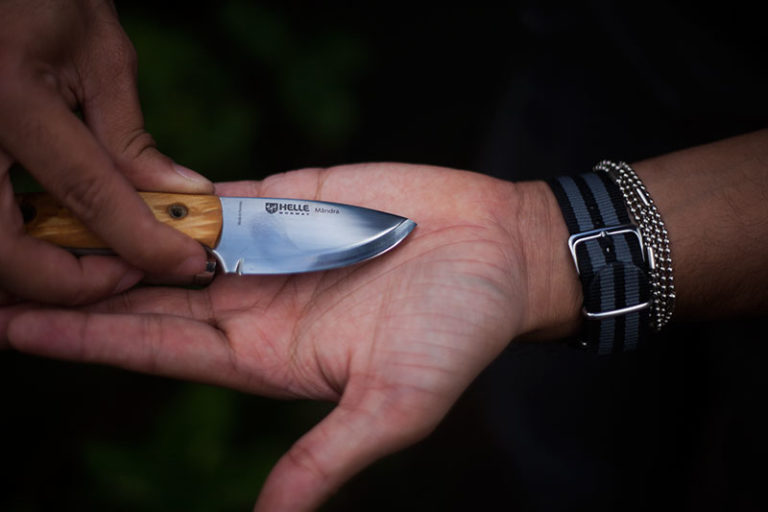 Helle Mandra Les Stroud Small Bushcraft Knife Review